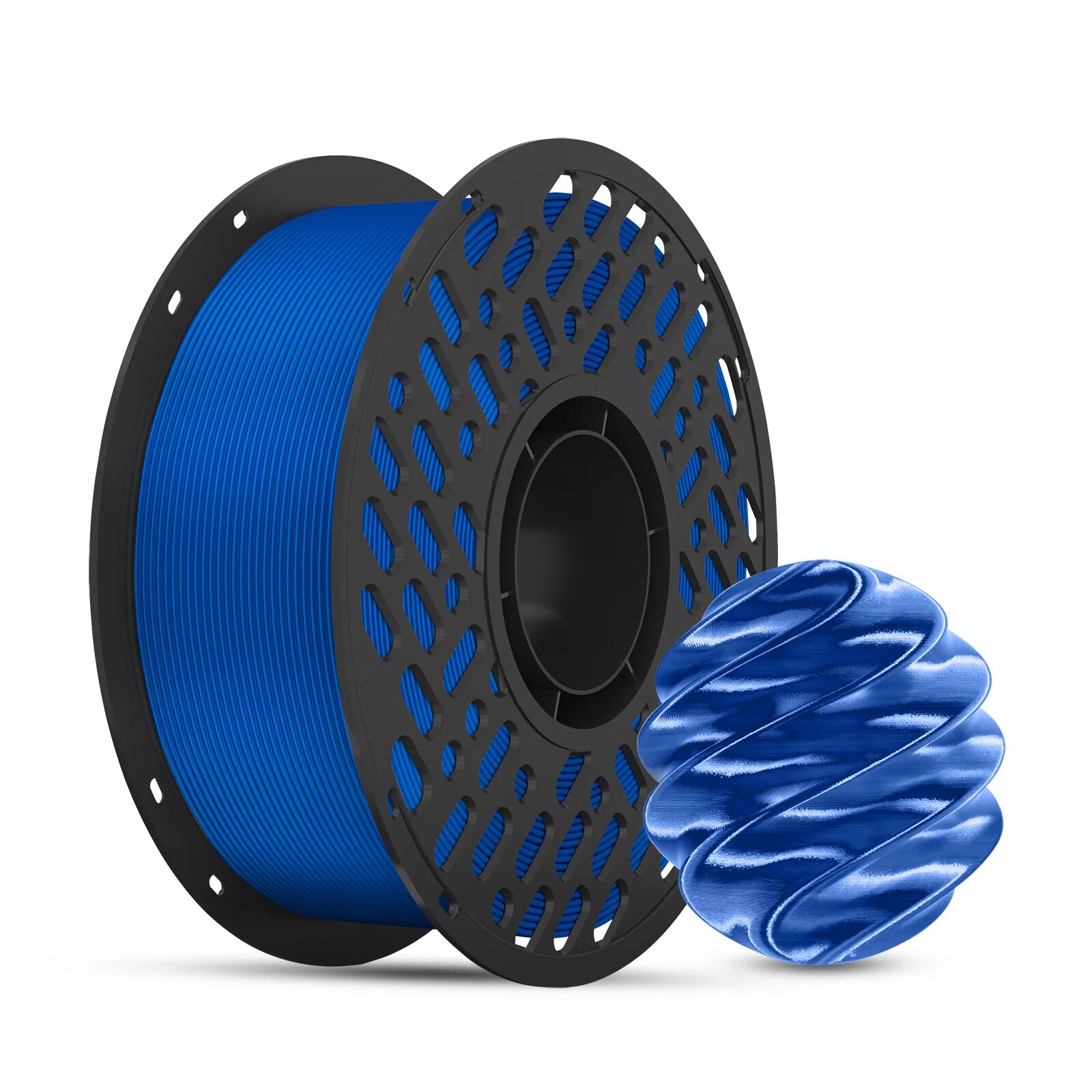 Синий Silk PLA филамент 1.75 мм, 1 кг