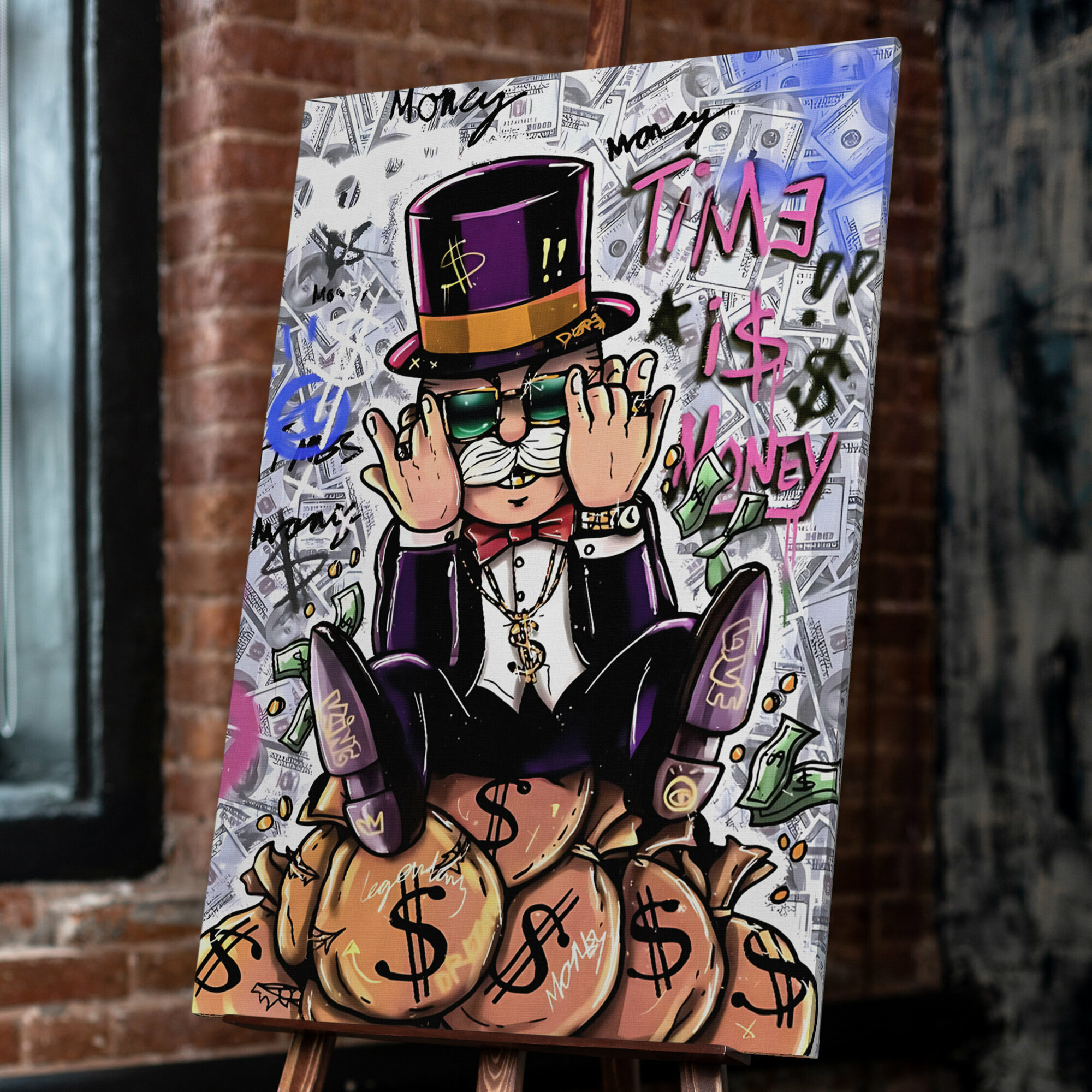 Картина ZONA ARTA "Монополия", на холсте, прямоугольный формат, 60x40 см