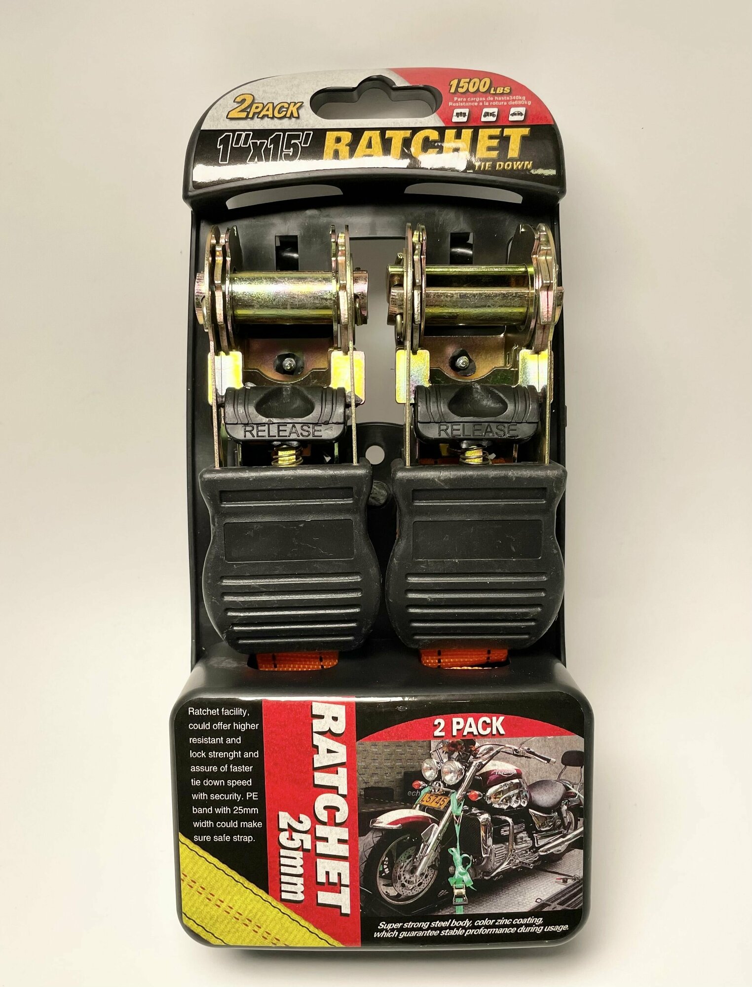 Комплект стяжных кольцевых ремней (2 шт), 680 кг, 4,5 м/25 мм