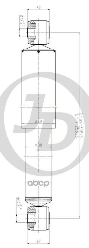 Амортизатор газомасляный задний /343304/ Just Drive арт. JAA0455