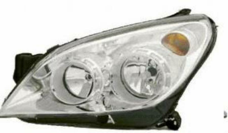 DEPO 4421140LMLEMN1 фара левая! под корректор внутри хром.\ Opel Astra H04>