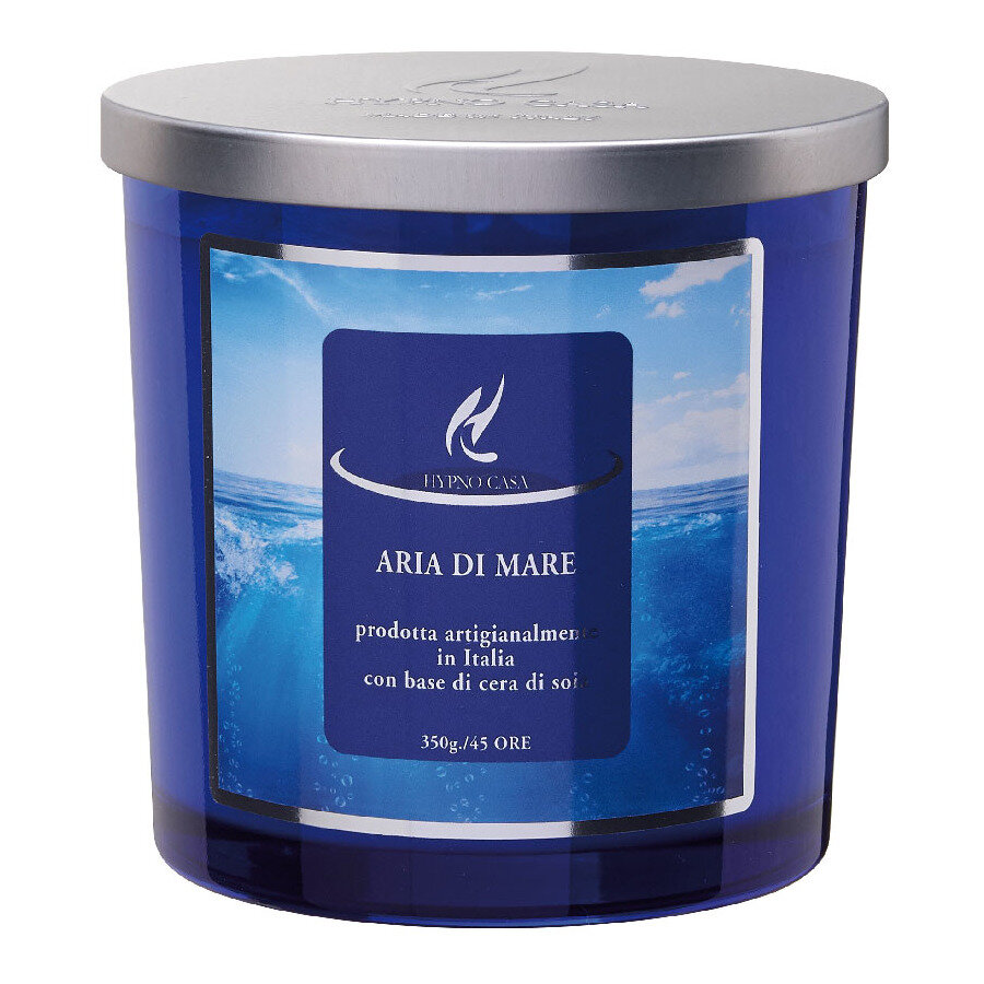 Свеча ароматическая Hypno Casa Chic Дыхание моря 350 г, воск соевый, премиум качество