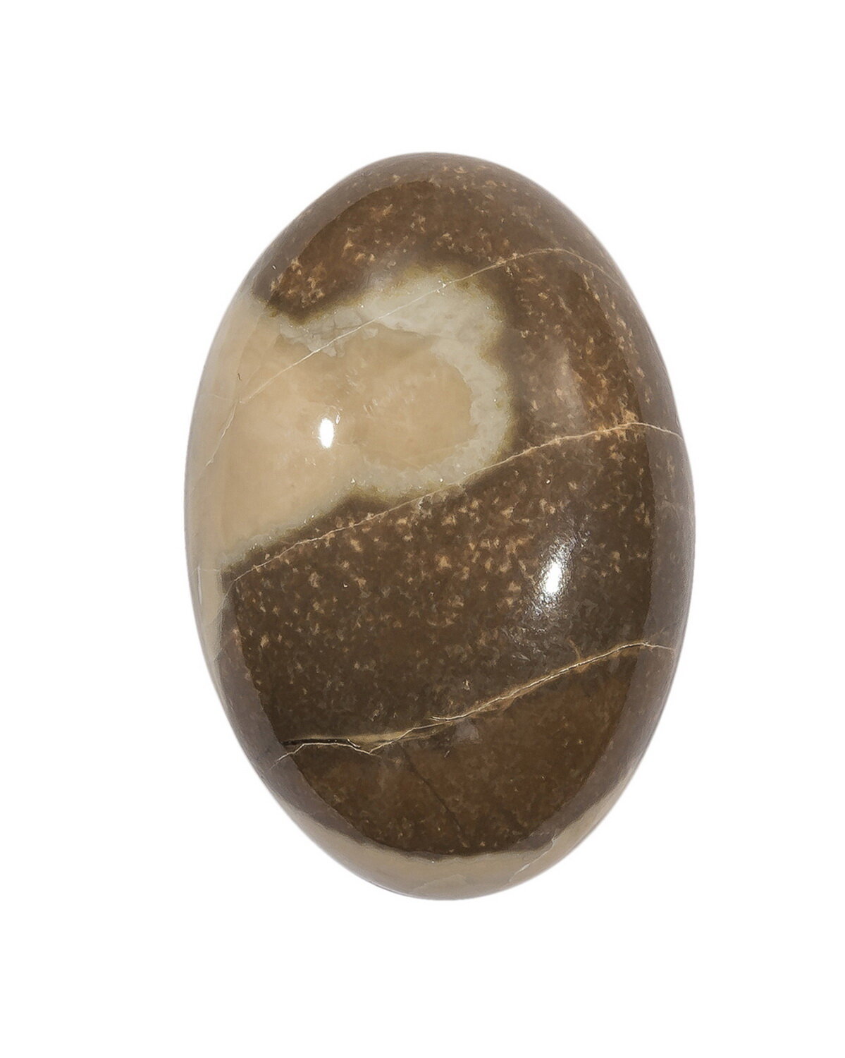 Риолит, кабошон из минерала, размер: 24х16х6 мм, натуральный камень.