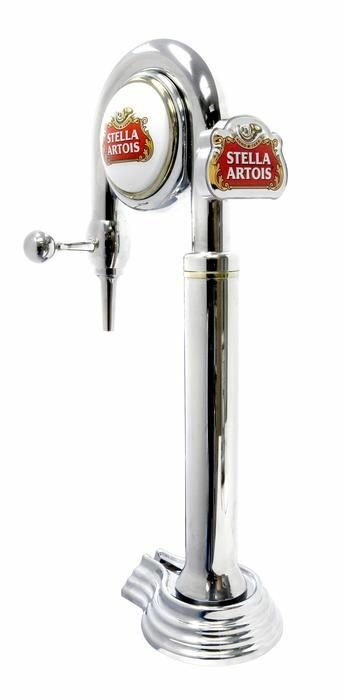 Винтажная пивная башня для розлива Stella Artois на 1 сорт, с краном, хром