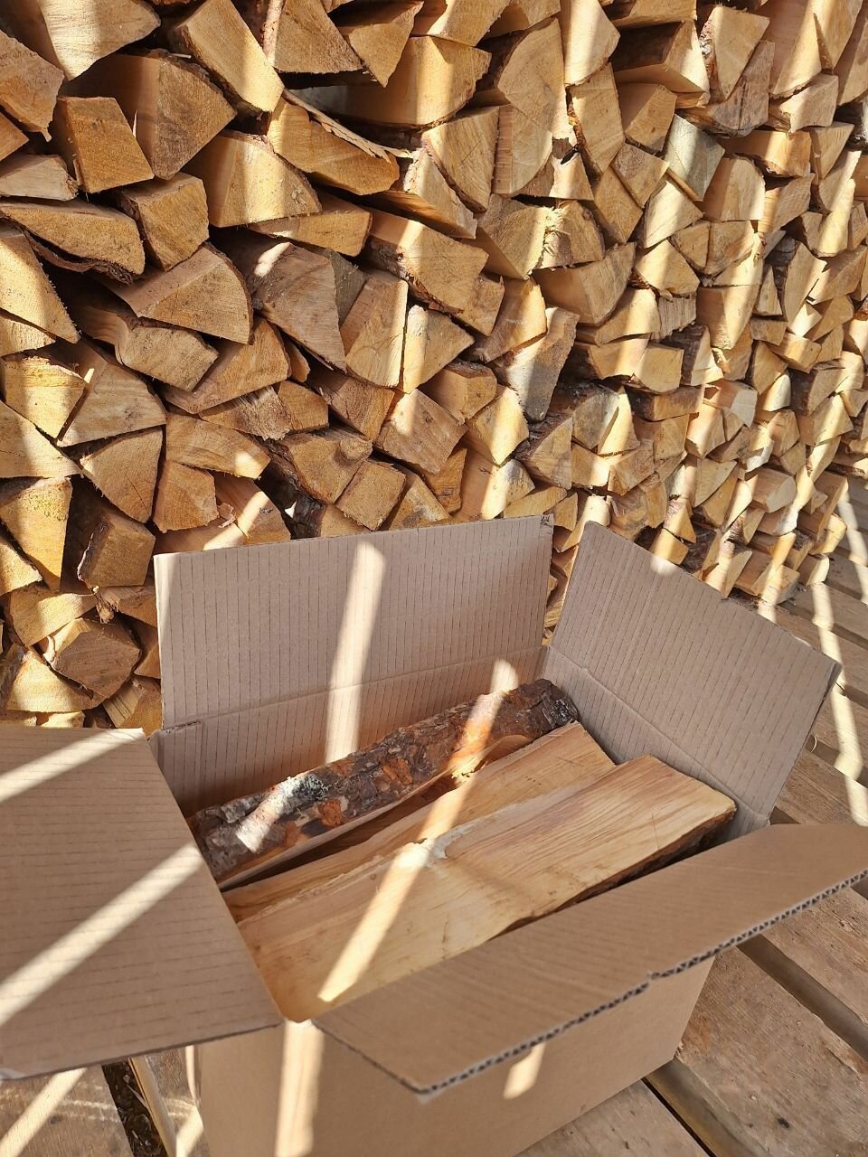 Ольховые дрова колотые (неокоренные) 7*35 см.