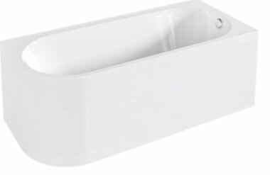 Акриловая ванна Bas веста правая, прямоугольная 170х75, на каркасе