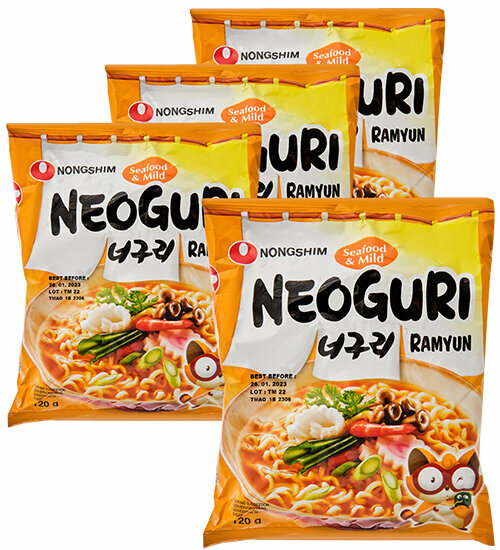 Лапша Нонгшим сушеная Неогури (MILD) 4шт*120г, Корея ER-25 113-851163