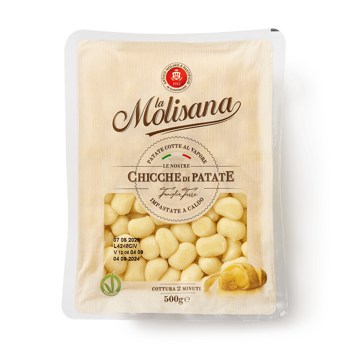 Ньокки La Molisana, картофельные, без добавок, 500 грамм, пластиковый контейнер