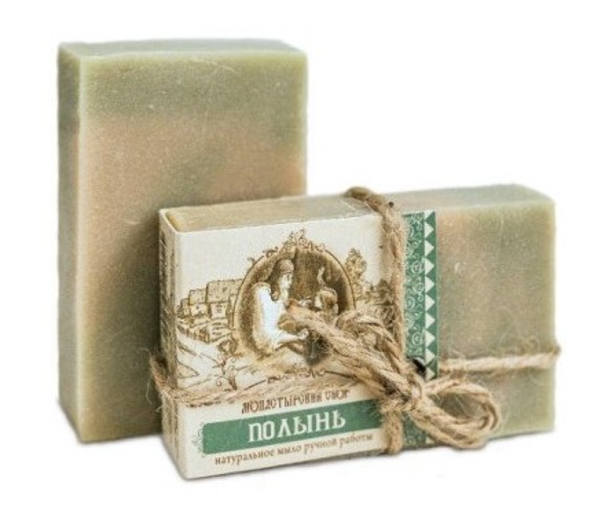 Kleona Натуральное мыло ручной работы Монастырский сбор "Полынь" (противовоспалительное), 100 г