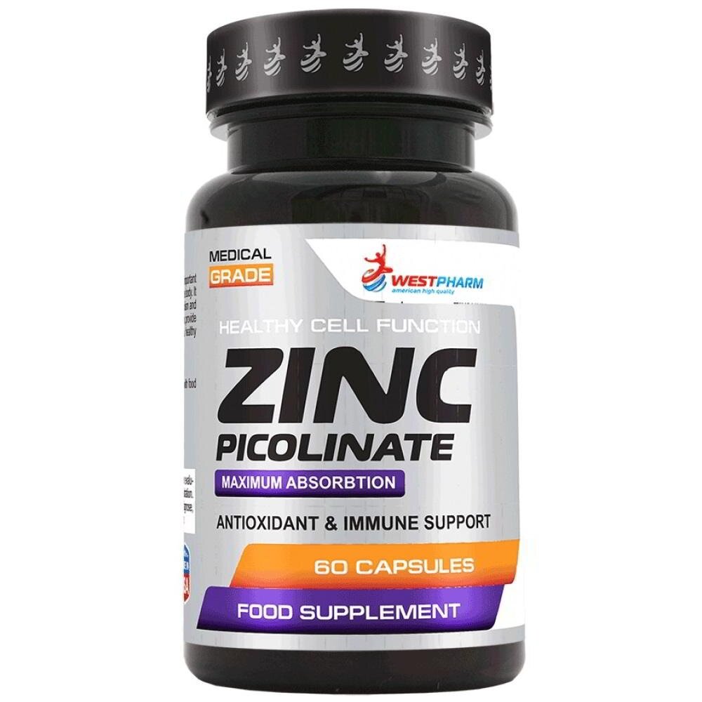 Цинк пиколинат Zinc Picolinate 30 мг 60 капс (WestPharm)