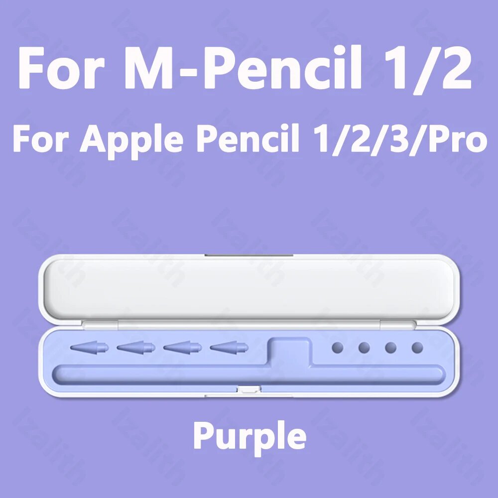 Чехол для Apple Pencil 1/2/3/Pro, M-Pencil 1/2, фиолетовый