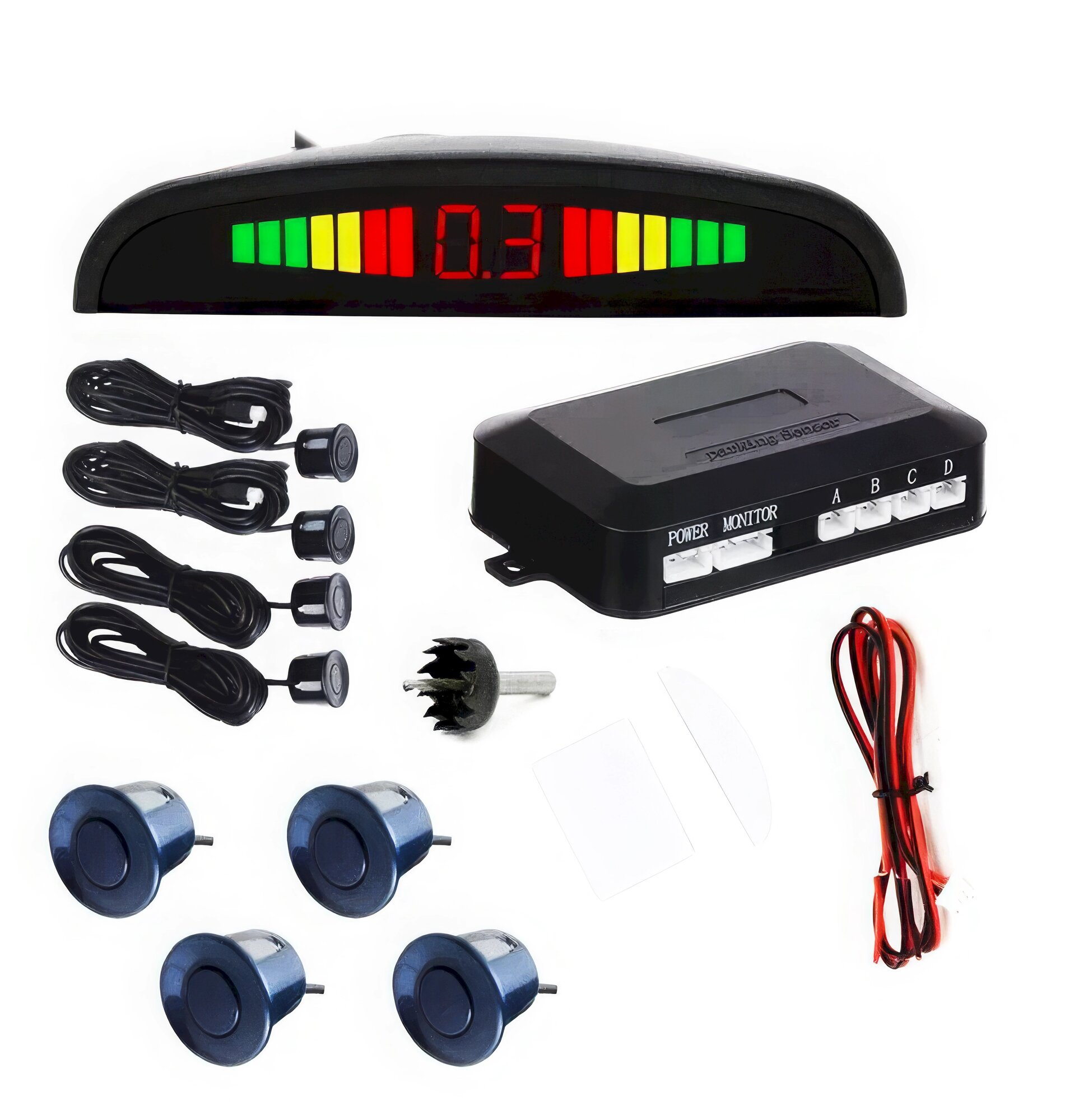 Парктроник на авто / Датчики парковки на автомобиль, 4 датчика