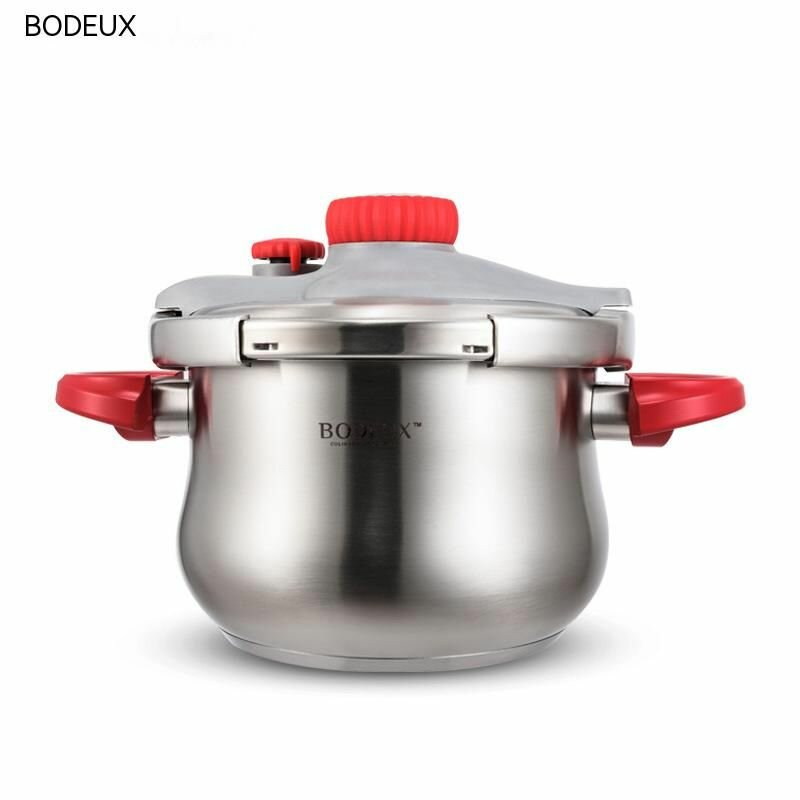 Скороварка BODEUX, модель V6-22-ZP, взрывозащищенная, нержавеющая сталь 304, давление 100 кПа, емкость 6 л / 8 л, 3 настройки давления