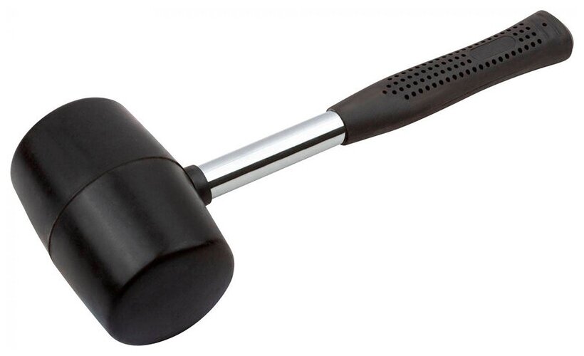 Киянка FALCO Рокот, столярная, резиновая, обрезиненная ручка, металлическая, круглая