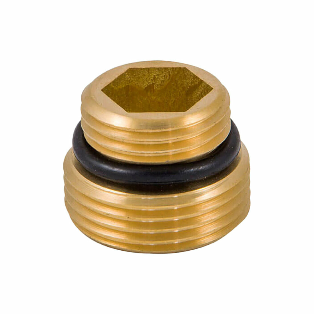 Ниппель с уплотнением Schlosser 1/2 x 3/4 под евроконус, латунь