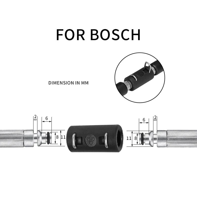 Удлинитель для шланга BOSCH Karcher, шланг для мойки высокого давления, соединение двух и более шлангов for bosch