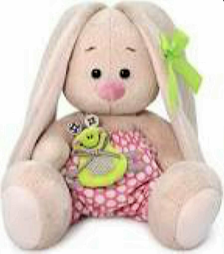 Мягкая Игрушка BudiBasa Зайка Ми с лягушонком (15см, малыш) SidX-373