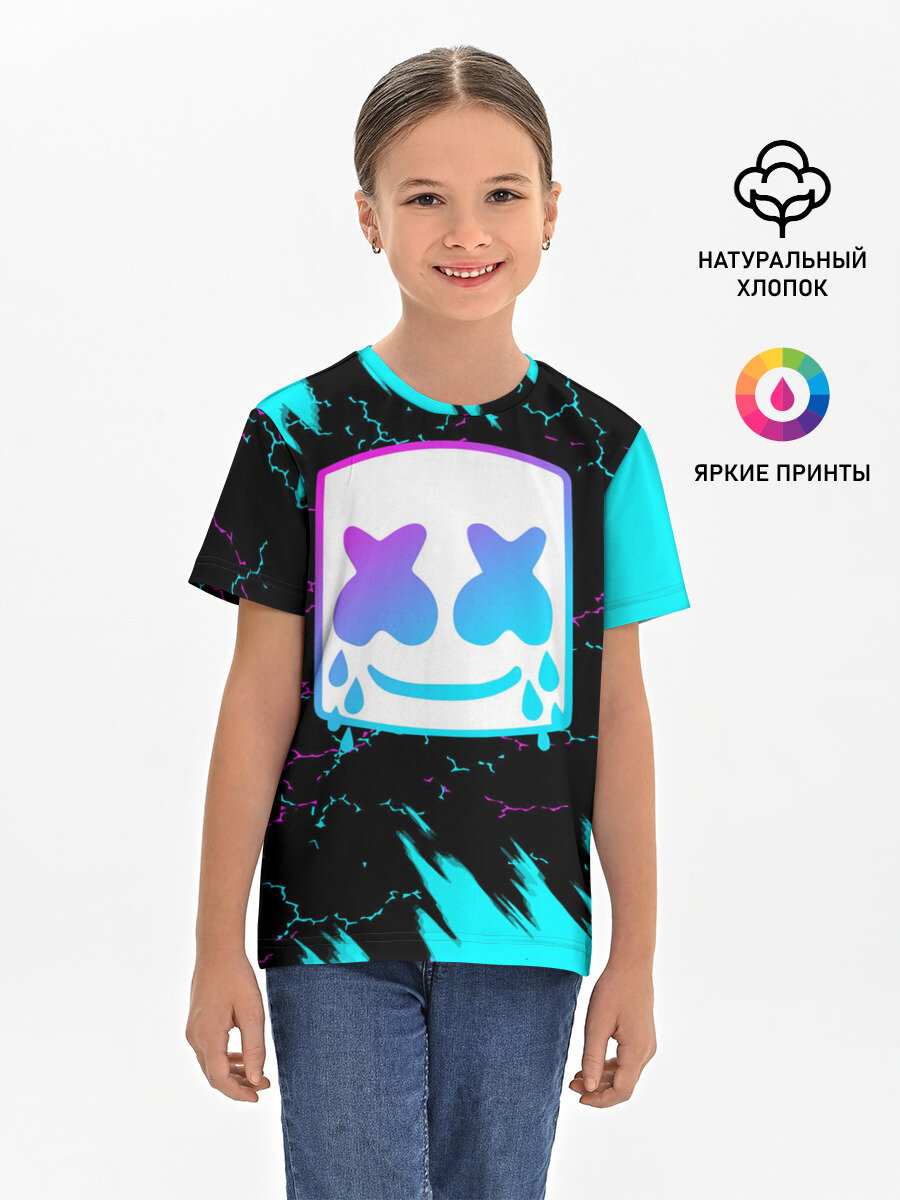 Футболка хлопковая детская MARSHMELLO NEON: МАРШМЕЛЛО НЕОН.