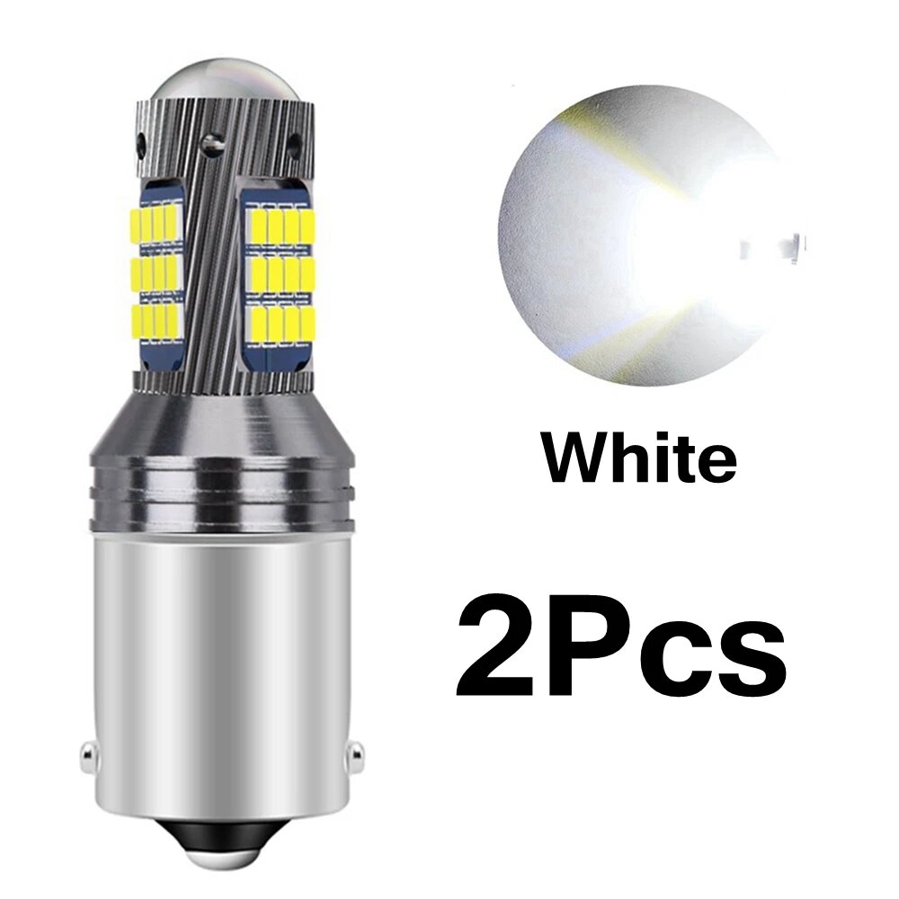 2шт 1156 BA15S 7506 P21W R10W R5W Супер яркий 2016 Светодиодные автомобильные тормозные лампы White