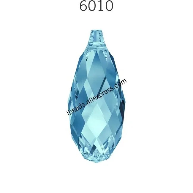 Сваровски Briolette подвеска из хрусталя Голубой, 11x5.5mm (1 piece), Aquamarine 202