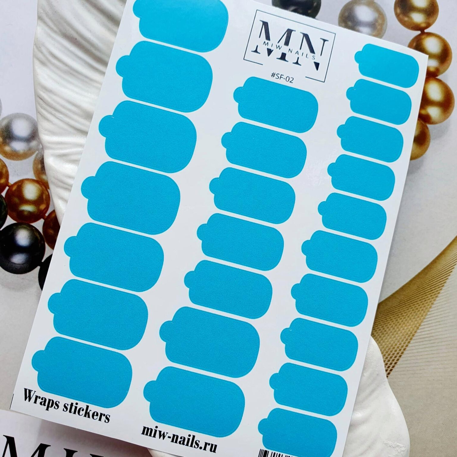 Пленки для дизайна ногтей Miw Nails Wraps stickers SF-02
