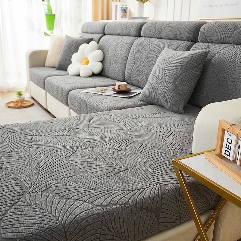 Секционный чехол для дивана с эластичным нижним нескользящим покрытием для мебели,190,110,1, темно-серый