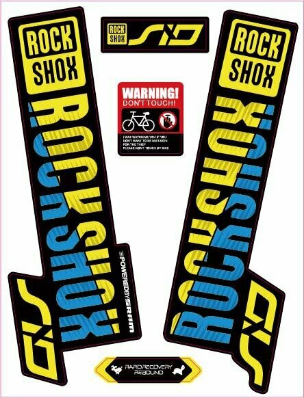 Наклейка LYRIK ROCK-SHOX, для горного велосипеда, передняя вилка, 2018 г, цвет 33