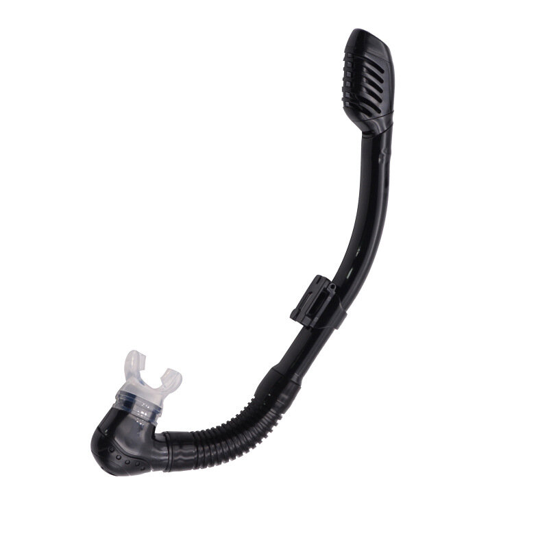 Трубка для подводного плавания 1058, силиконовая, одноместная, черная