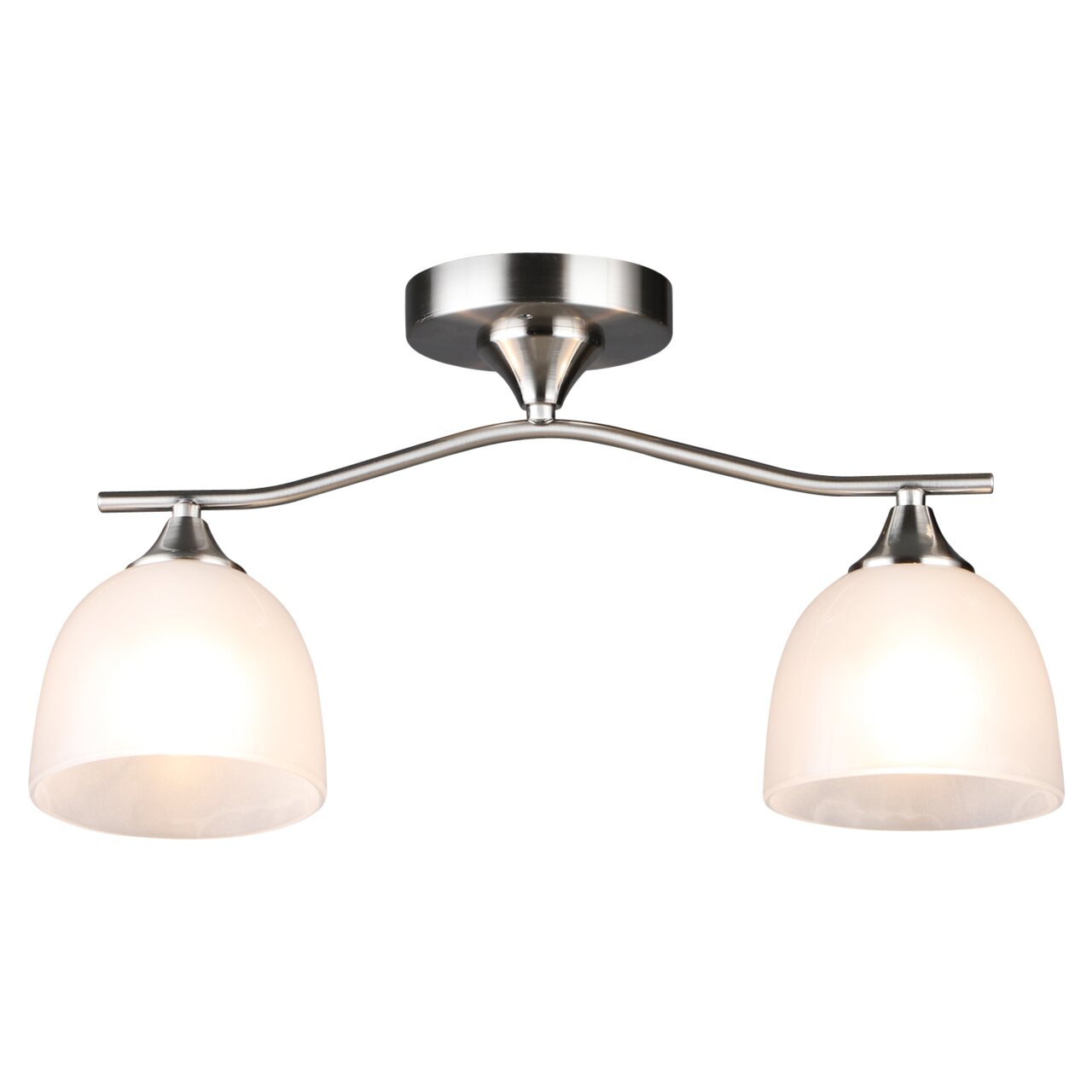 Символ Света CC6414/2 Люстра потолочная E27 60Вт матовый никель стильная подсветка