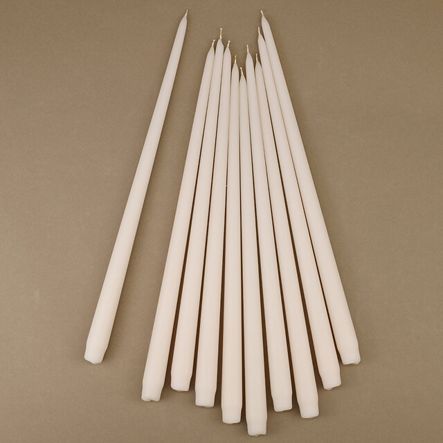 Высокая свеча 40 см Андреа Velvet кремовая, Candleslight, всв-40-1