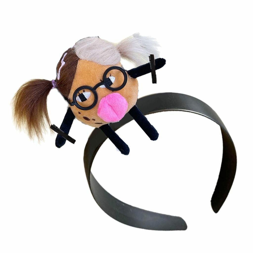 Симпатичная мультипликационная кукльная повязка на голову Смешная плетена