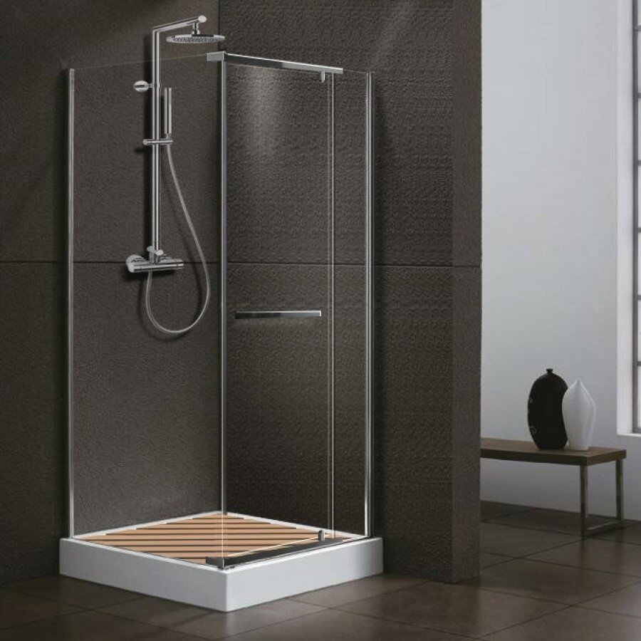 Душевой уголок Ceruttispa ZQ91T 87x87, профиль хром