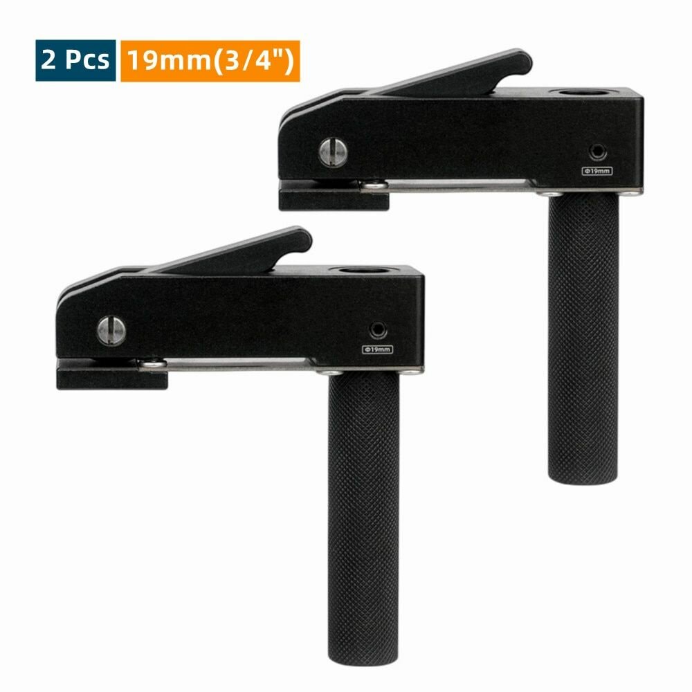 Отверстия для собак на верстаке Быстродействующий прижимной зажим, алюминиевый сплав 19 или 20 мм, быстрофиксируемый зажим, столярные станки, фиксированные инструменты для пресса