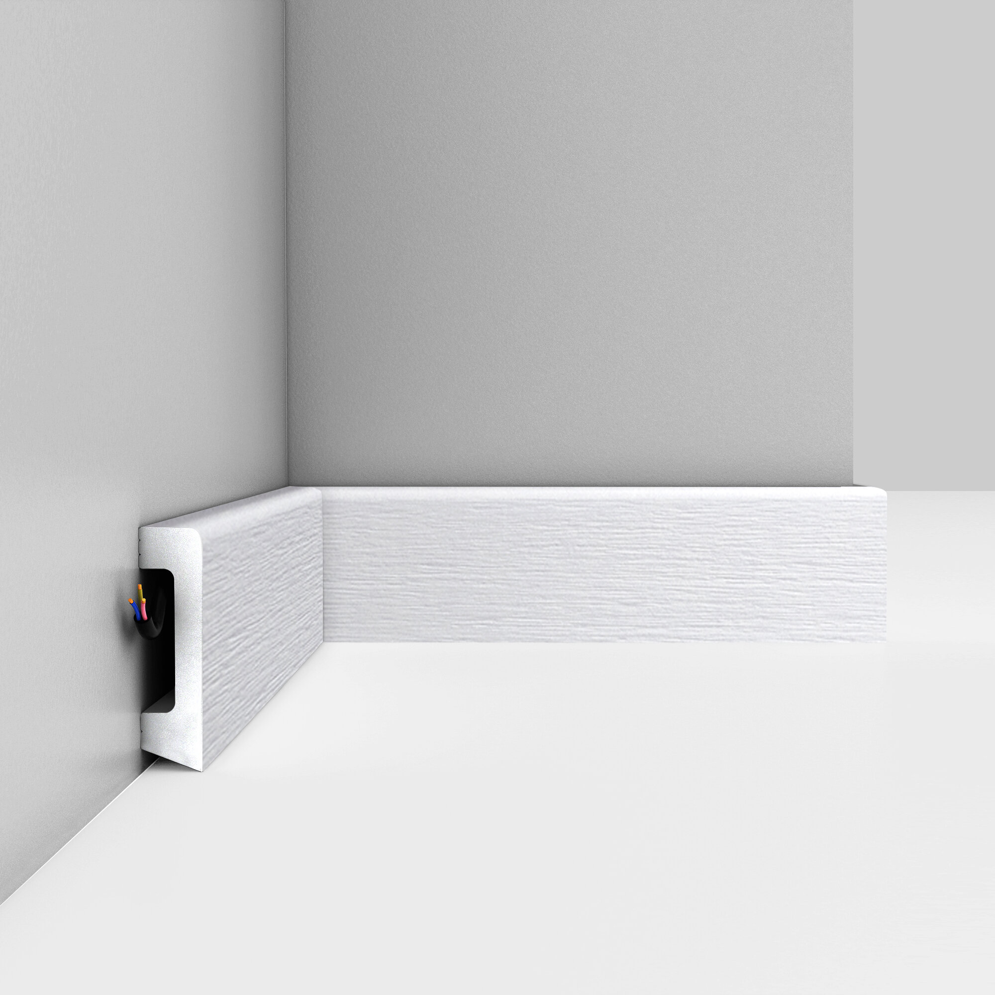 Плинтус Напольный Decomaster D234-70ДМ В58хШ16хД2400 мм / Декомастер.