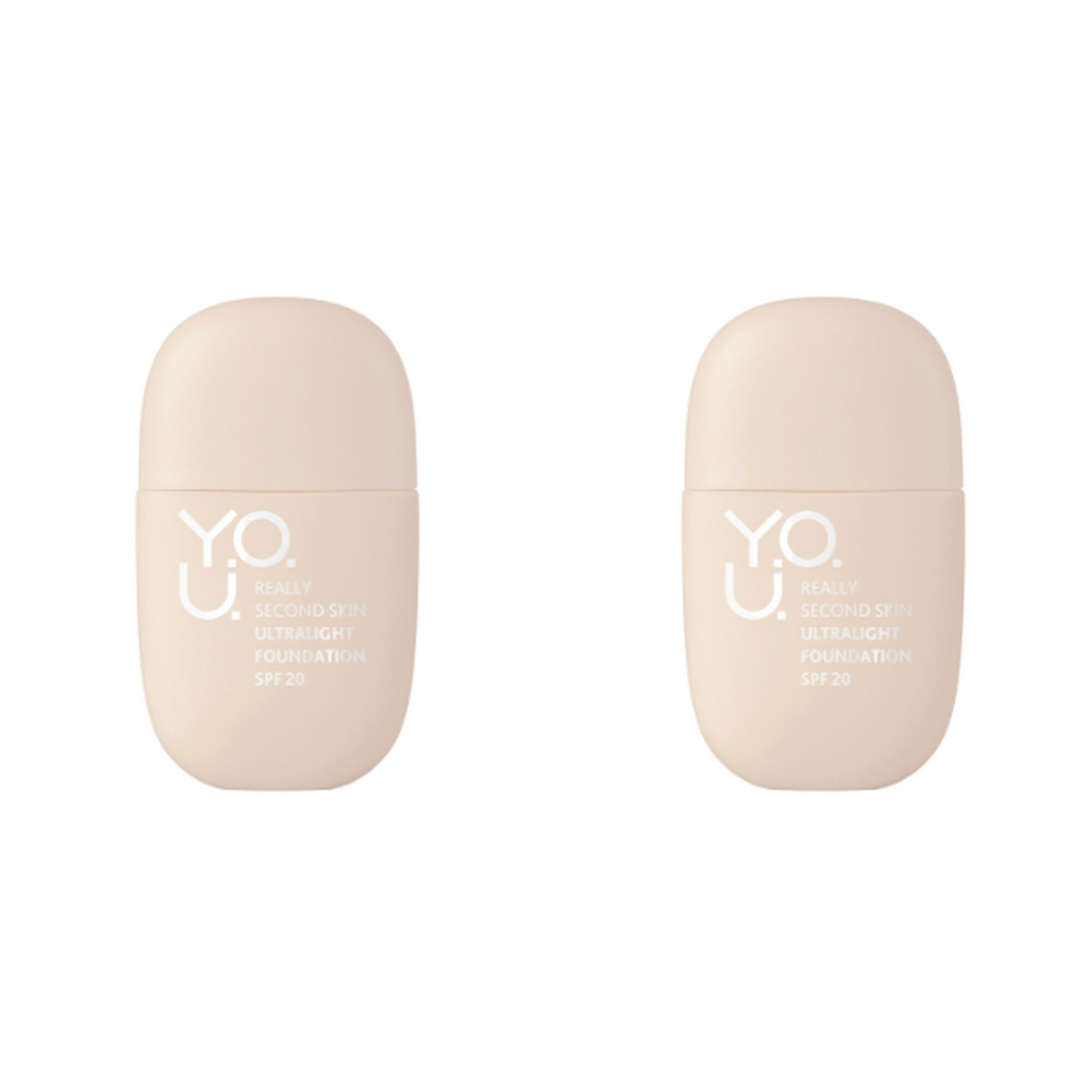 Тональная основа Relouis, Крем, Y.O.U, Really Second skin, тон 20 Natural Beige, 30 г, 2 шт