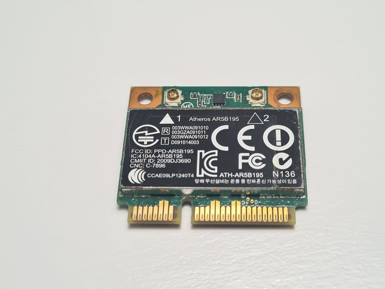 Wi-Fi адаптер Model: Atheros AR5B195