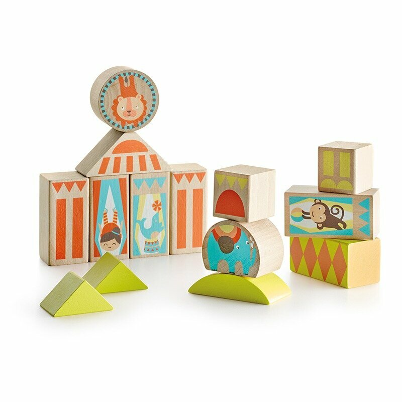 Кубики деревянные Цирк