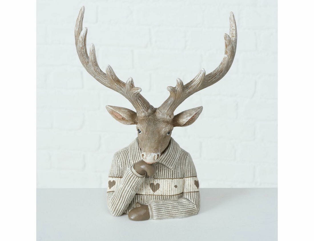 Декоративная фигурка задумчивый, полистоун, 24 см, Boltze