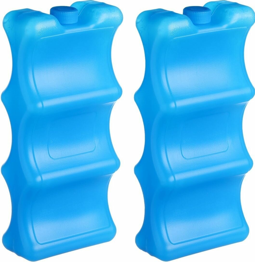 Аккумулятор холода "Мастер К", гелевый хладоэлемент для термосумки и термоконтейнеров, охлаждающий криопакет, многоразовый термоаккумулятор для сумки холодильника набор, набор 2 штуки по 480 мл