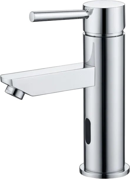 Смеситель для раковины Kaiser Sensor 38311 сенсорный, хром, глянцевый, кран для ванной в раковину, из латуни, рычажный, с керамическим картриджем, с функцией экономии расхода, для инвалидов