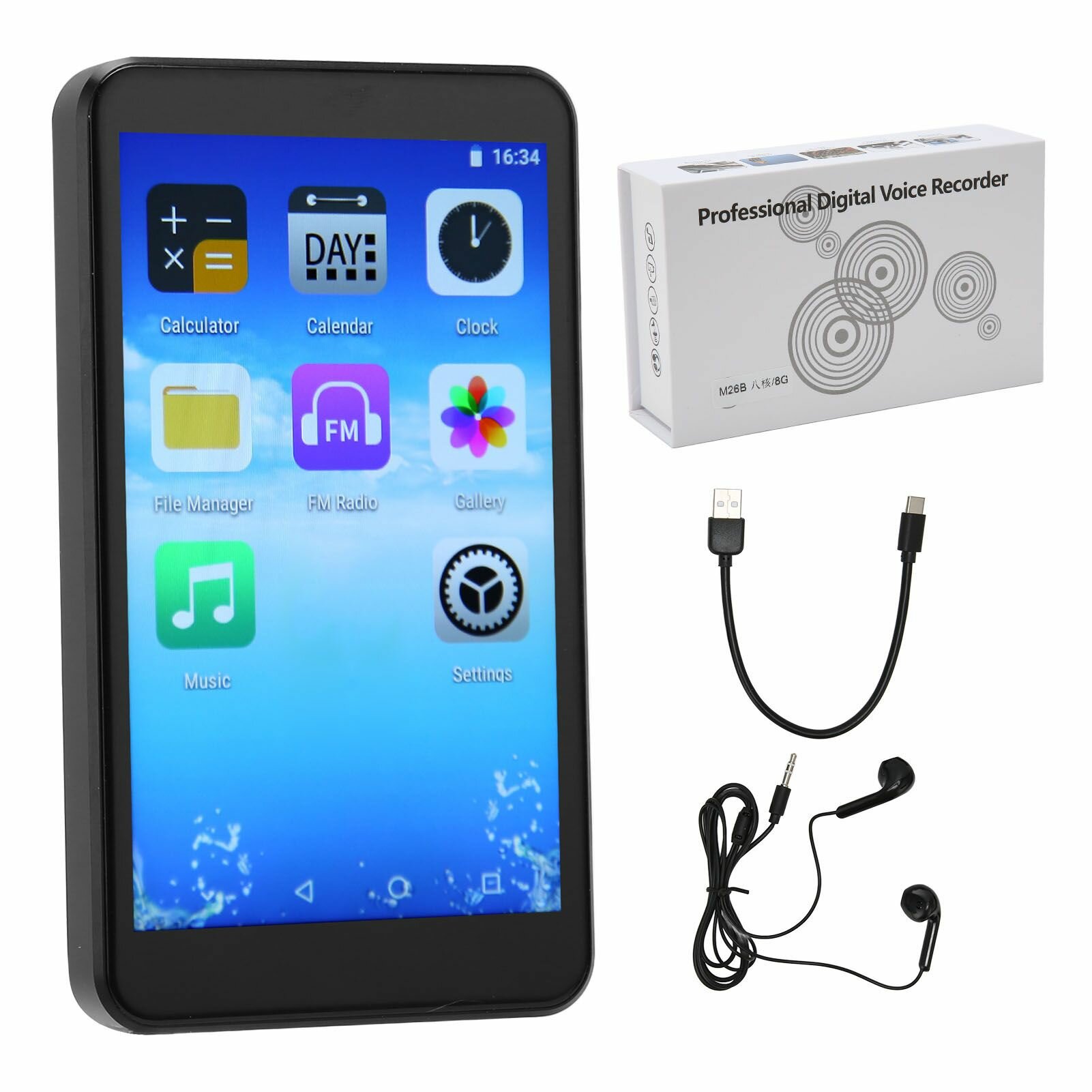 MP4-плеер с сенсорным экраном IPS, 64 ГБ