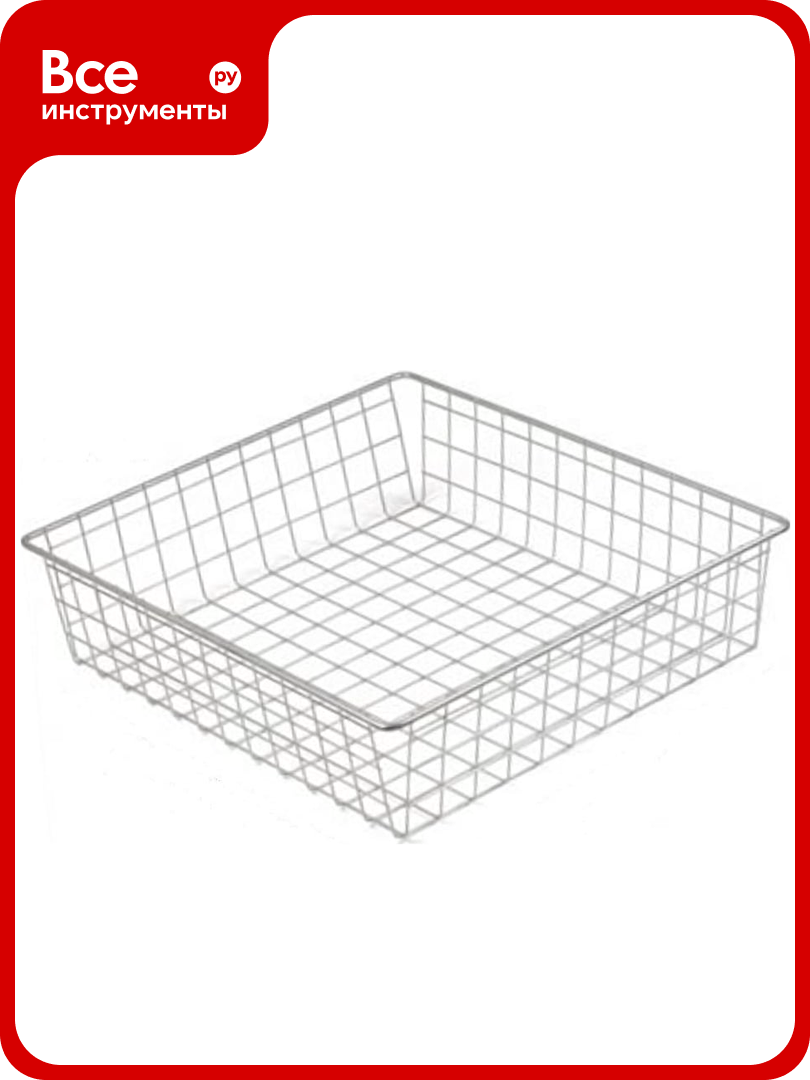 Выдвижная корзина GTV 50IV (455x485x200), в модуль 500 мм, белая, без направляющих KO-SR200-50-10