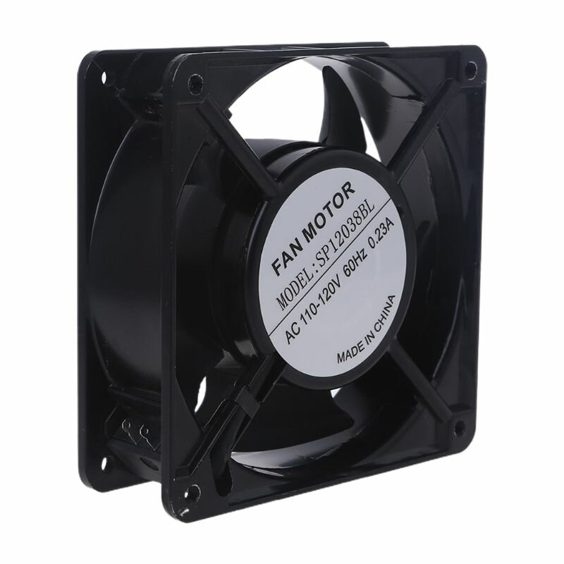 Бесщеточный осевой вентилятор постоянного тока 12 В, керамическая плита, печь на древесных гранулах, вытяжное охлаждение, охлаждение