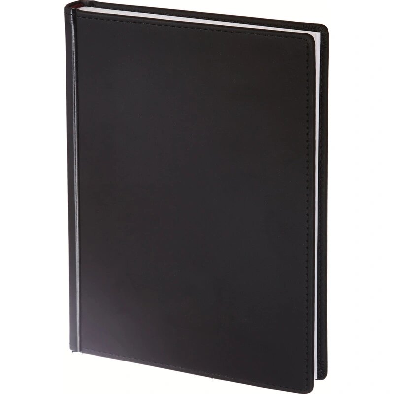 Ежедневник недатированный А5+, 136л, VELVET черный 3-115/04