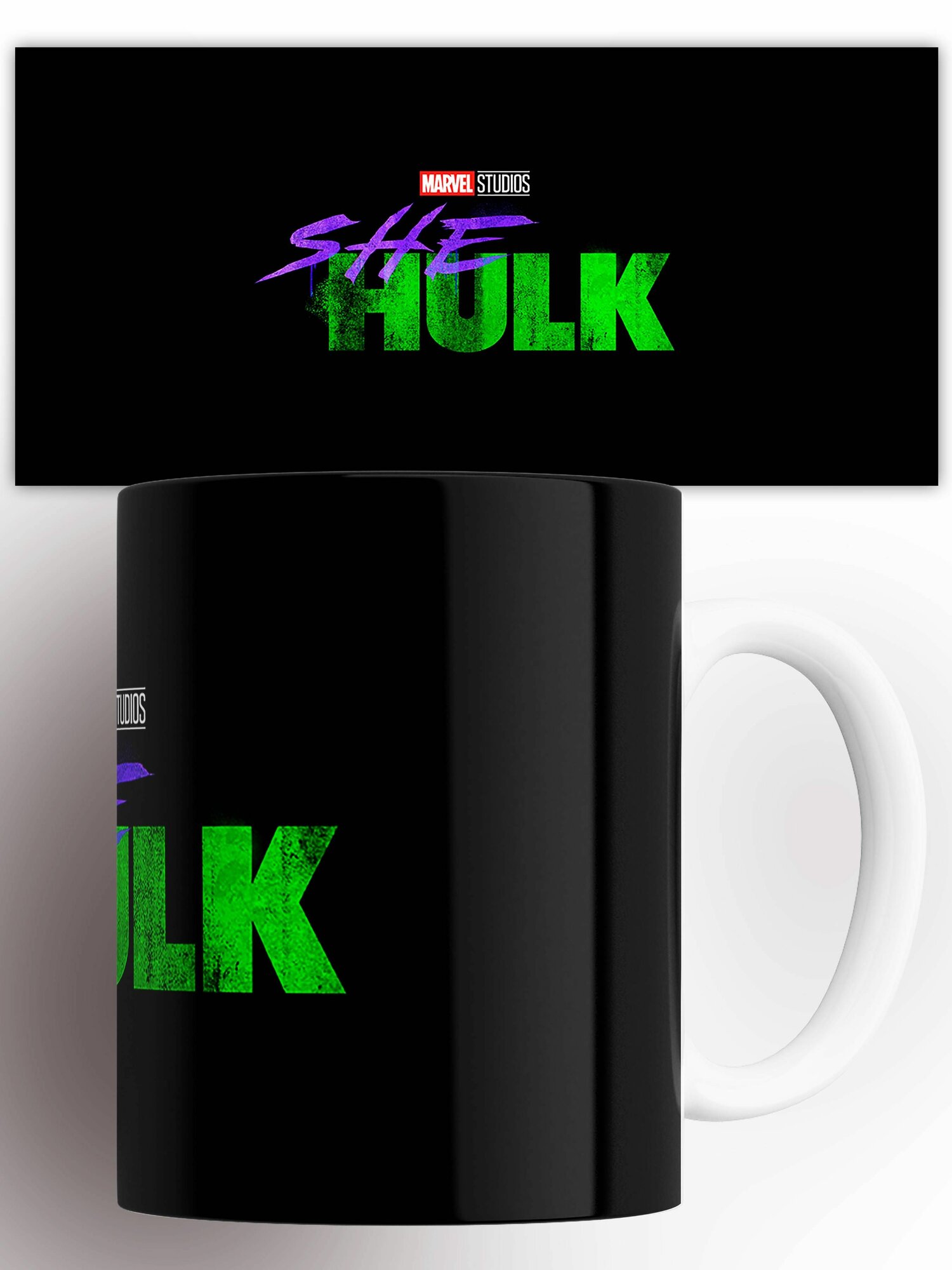 Кружка Женщина Халк She Halk логотип сериал с принтом 330 мл