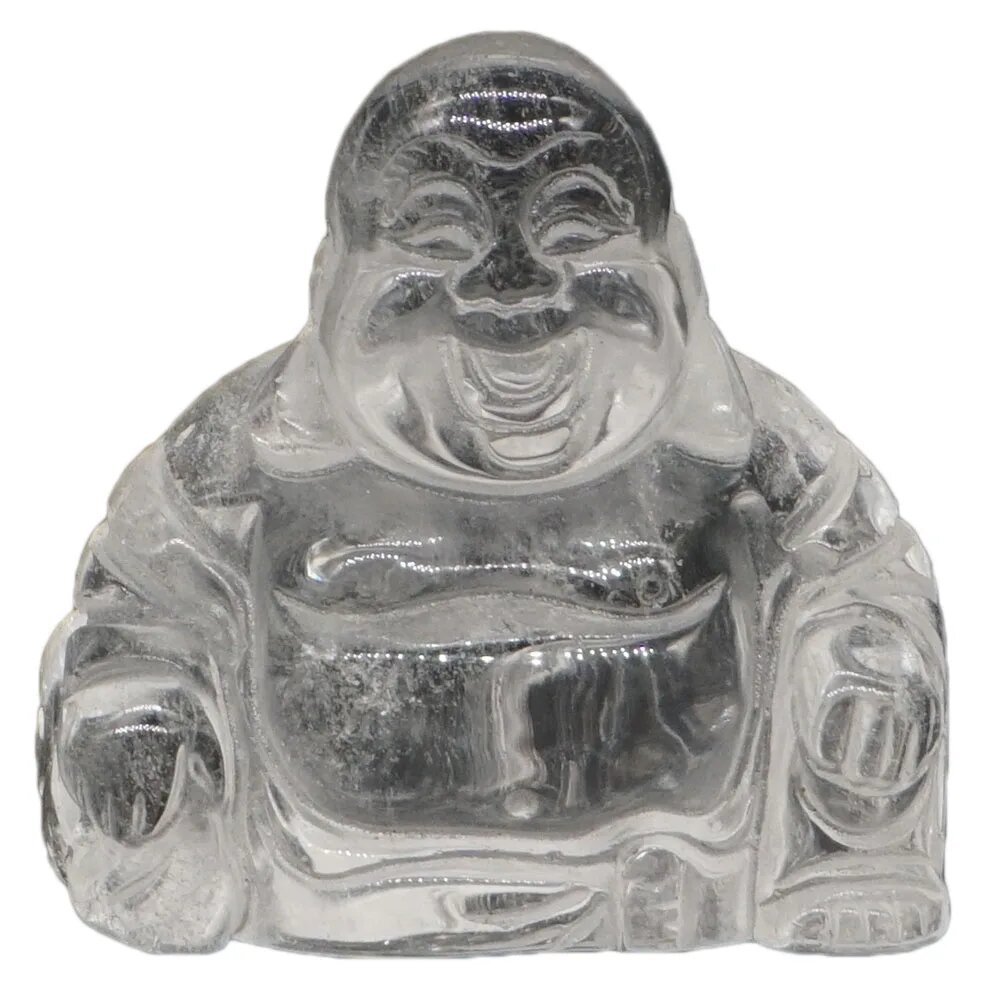 Статуя Будды Maitreya из камня Jin Shi Yuan Clear Quartz