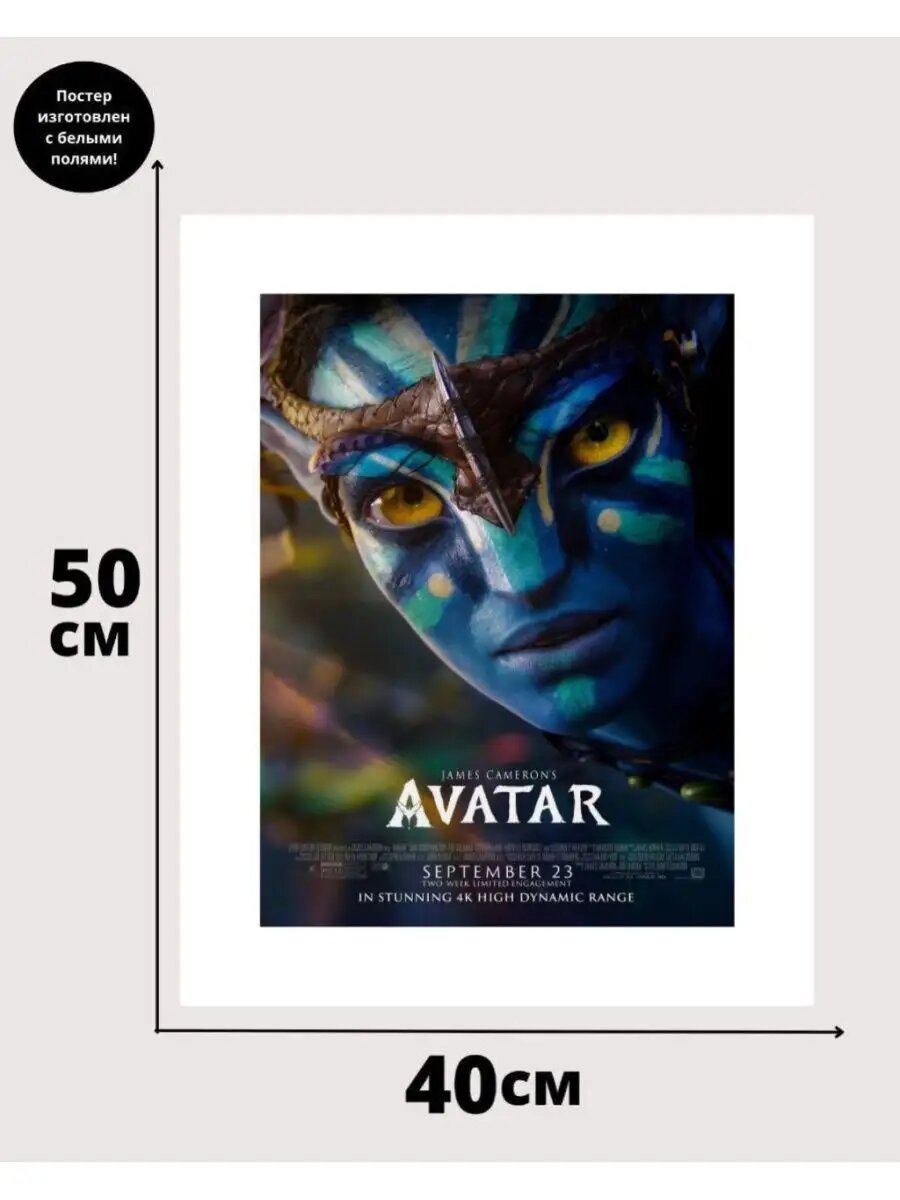 Постер Аватар, 40 x 50 см (с полями), материал бумага, без рамы