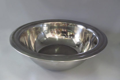 Таз из нержавеющей стали 48 см, 15 л, круглый, для кухни и быта, Alat Home