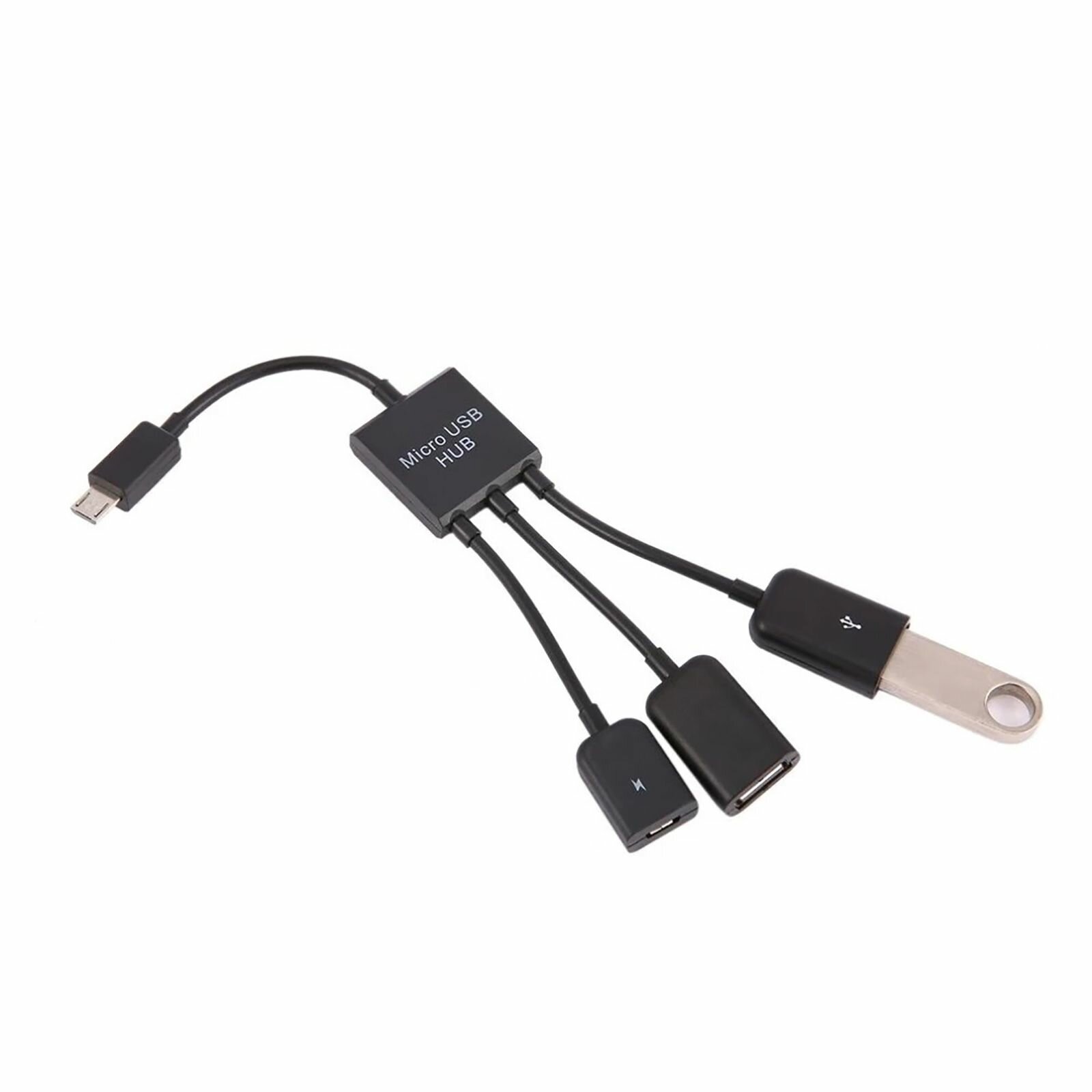 Кабель USB 20 с зарядкой и OTG 3 в 1