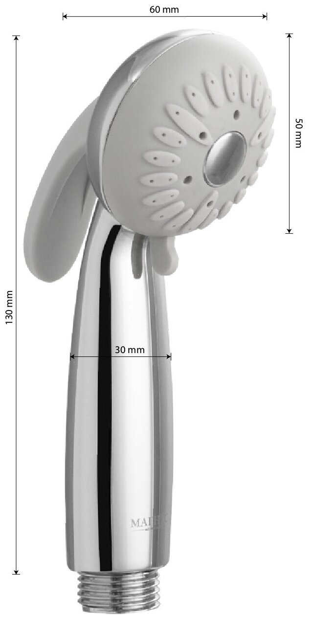 Лейка гигиеническая, хромированная, 2 режима, для биде Magnus